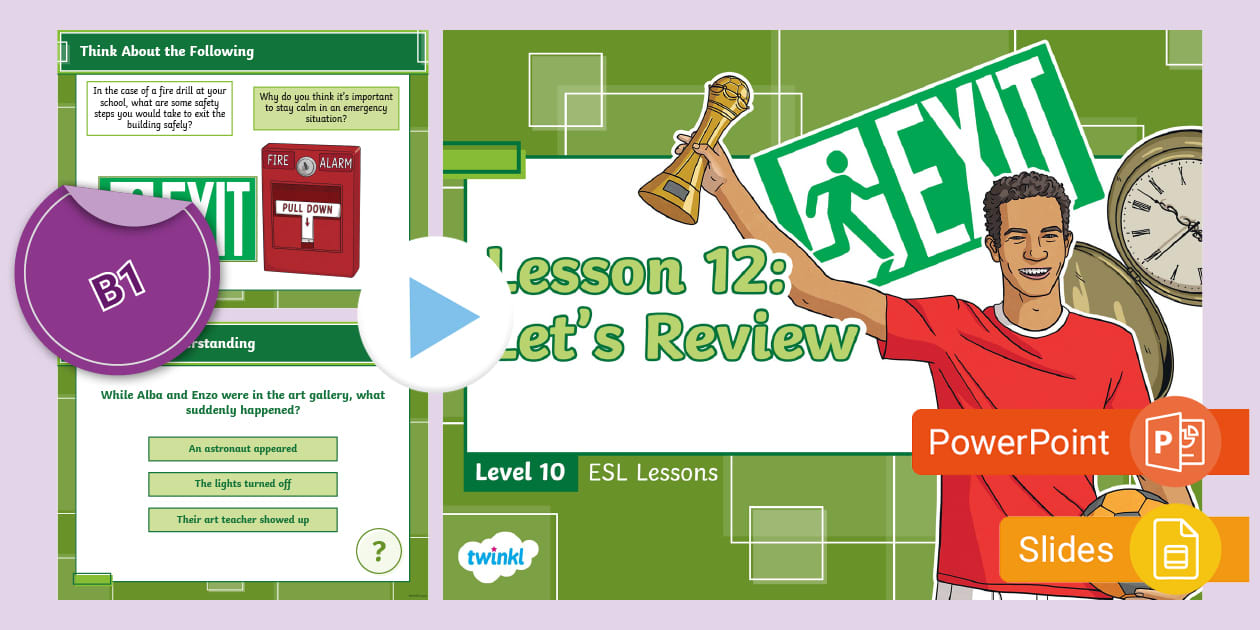 ESL Curriculum Level 10, Lesson 12 (Lehrer gemacht) - Twinkl