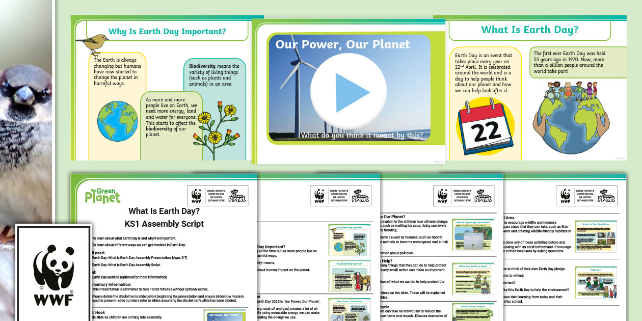 FREE! - Earth Day (2025): What Is Earth Day Assembly Pack [Ages 5-7]
