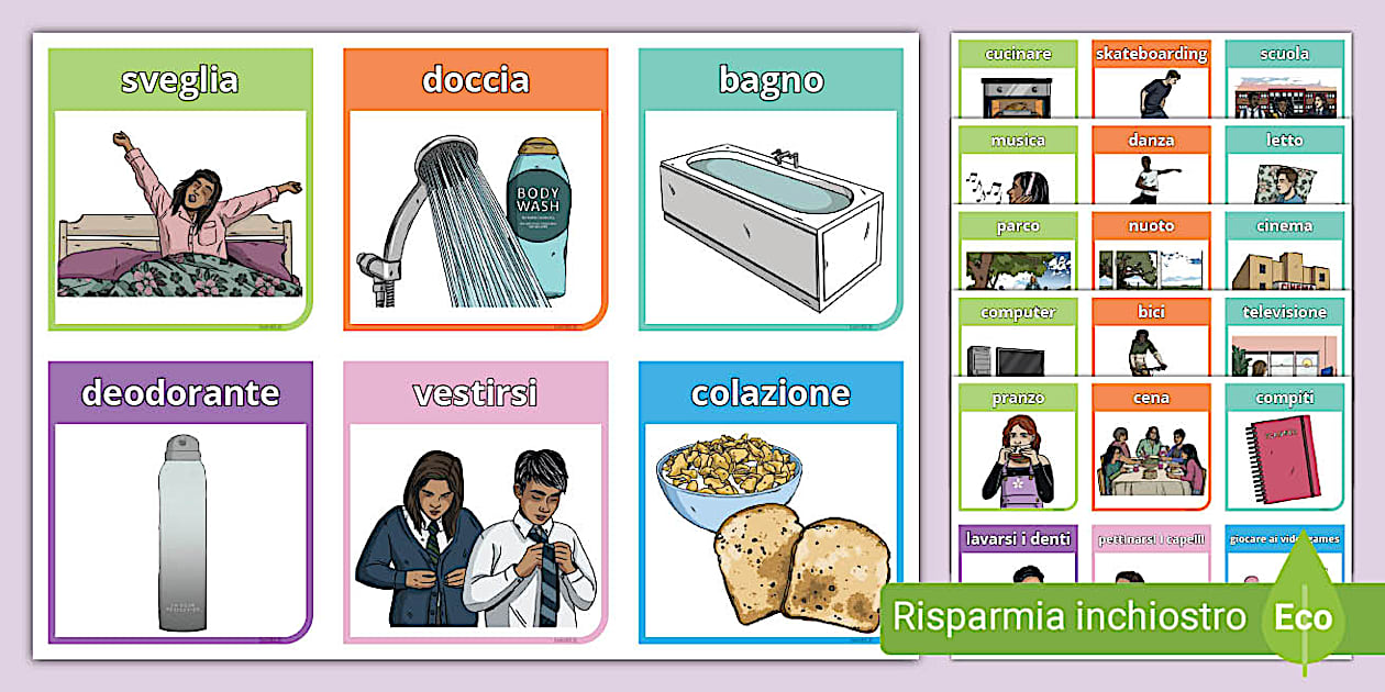 Tabella visiva BES scuola secondaria (Lehrer gemacht)