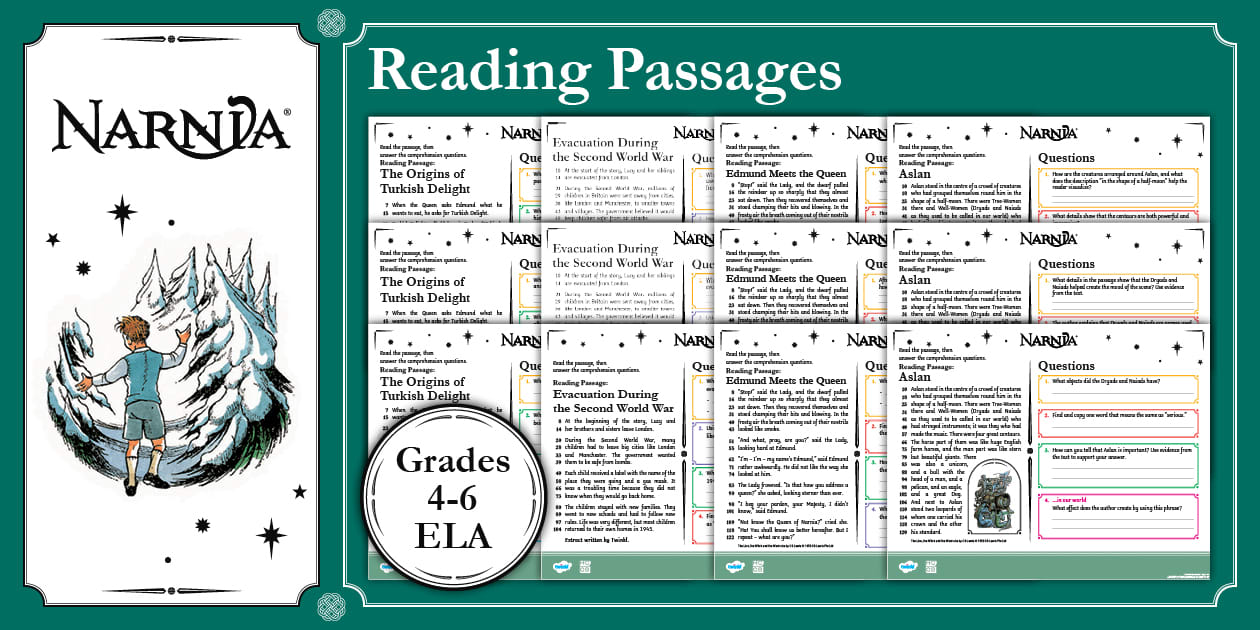 The Lion, the Witch and the Wardrobe: Reading Passages Pack