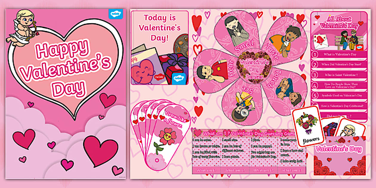 Happy Valentine's Day Lapbook (teacher made) - Twinkl