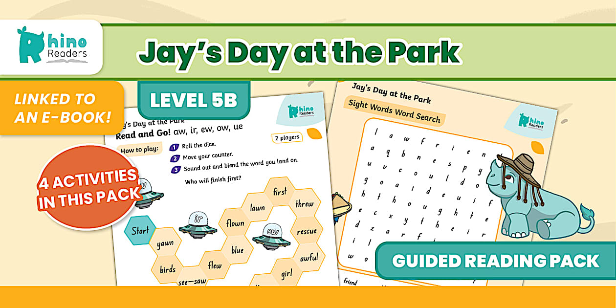 Level 5b Jay's Day at the Park Guided Reading Pack