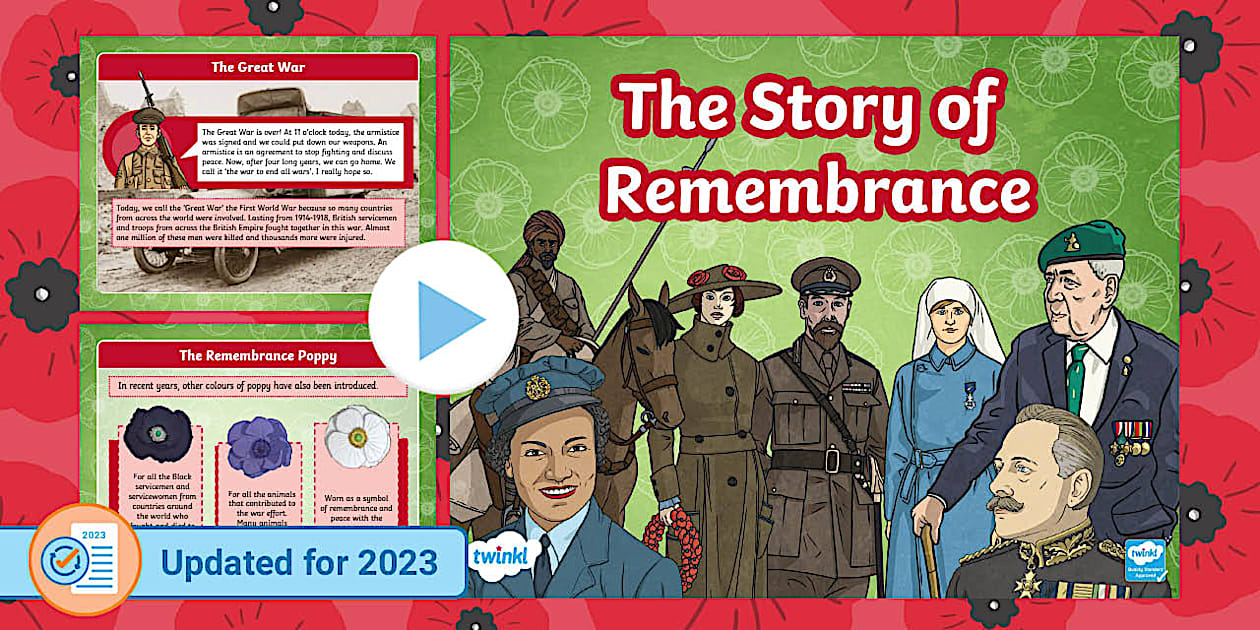 The Story of Remembrance Day (ppt) For Kids - KS2 PowerPoint