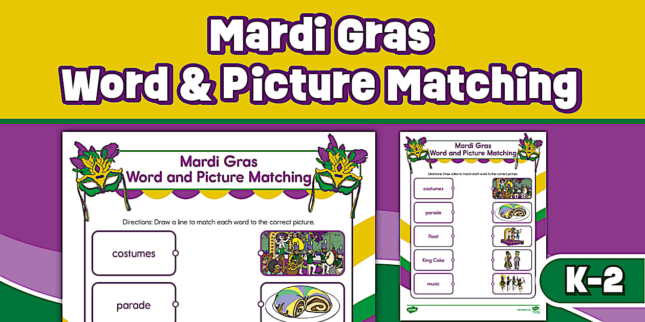 Mardi Gras Word Game | Twinkl USA