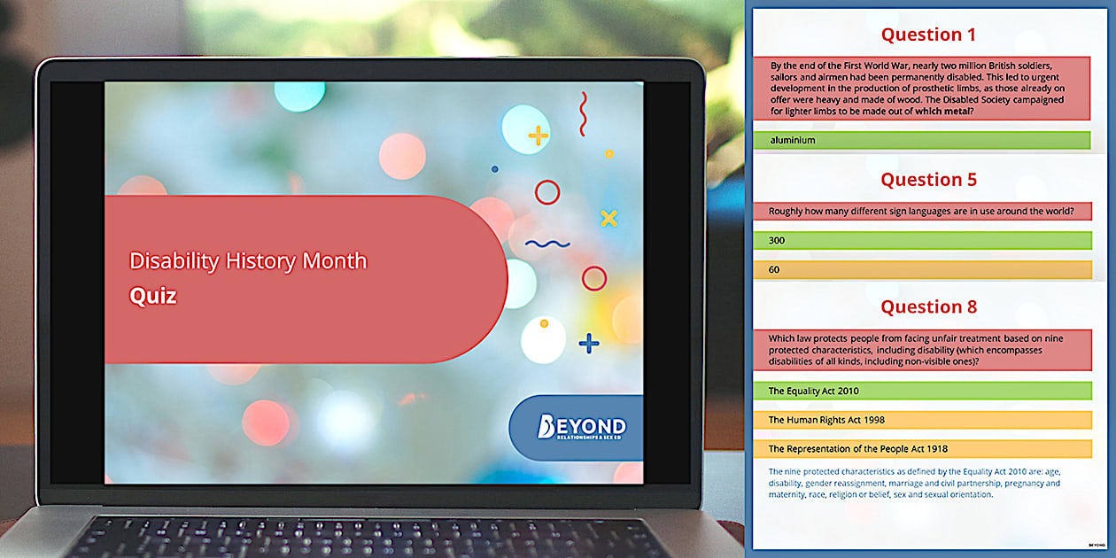 Disability Quiz Questions and Answers | Beyond RSE