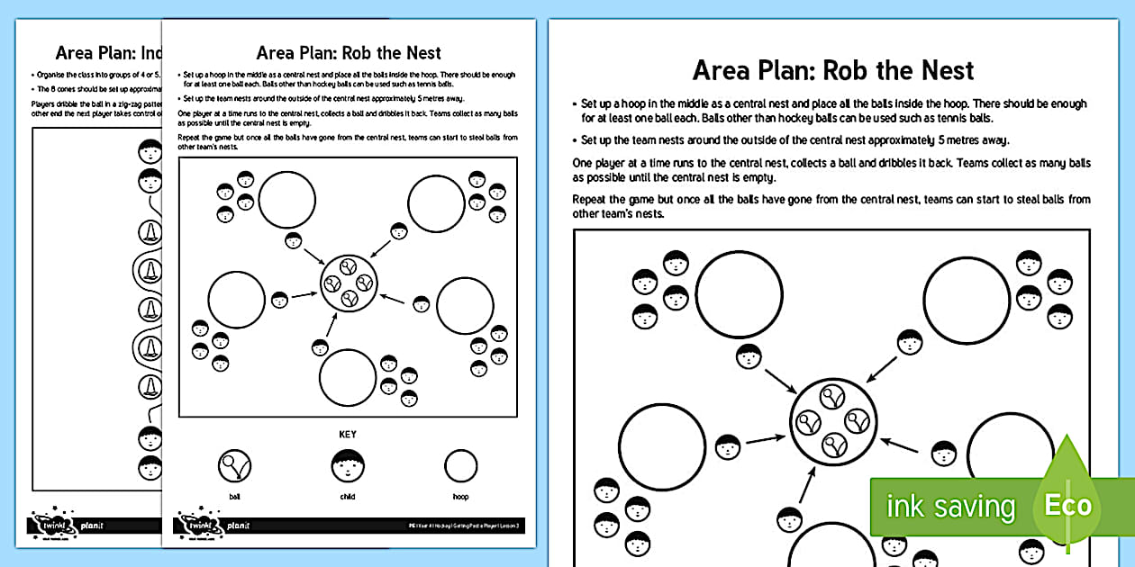Hockey Dribbling Activities Adult Guidance - Twinkl