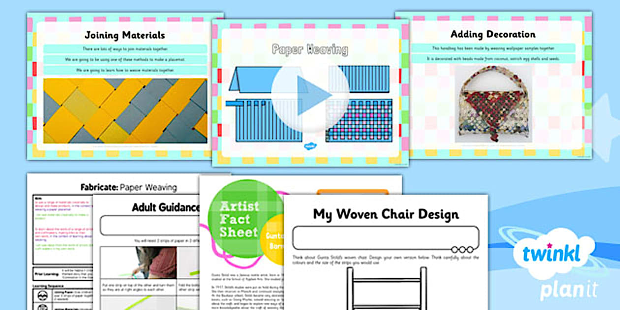 Paper Weaving KS1 Lesson Pack 1 - Art Resources - Twinkl