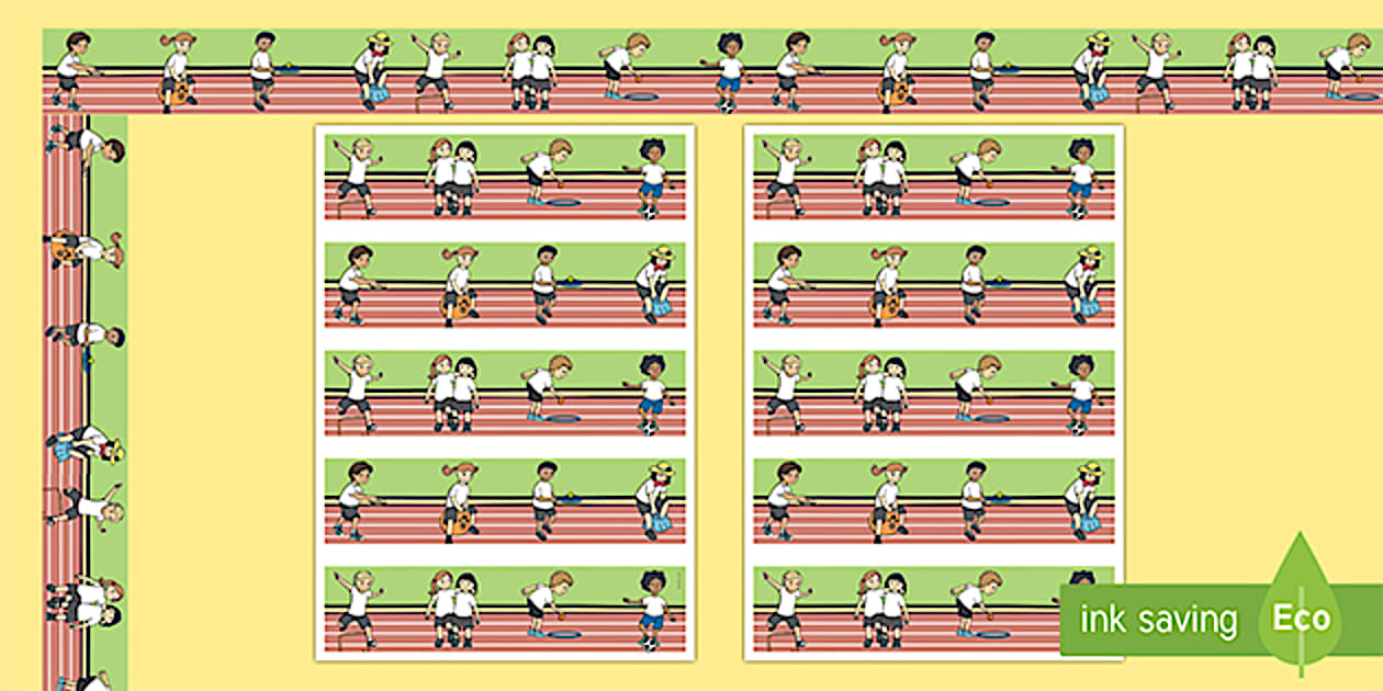 Sports Day Display Border (teacher made) - Twinkl