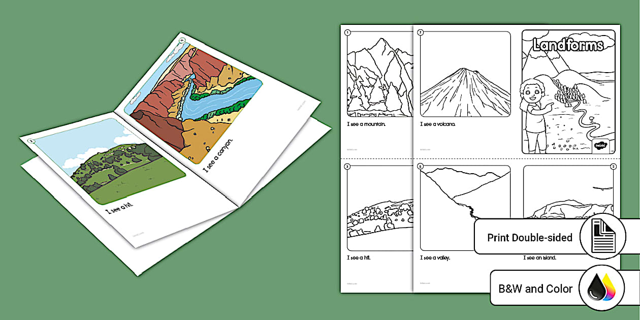 Landforms Early Emergent Reader (Teacher-Made) - Twinkl