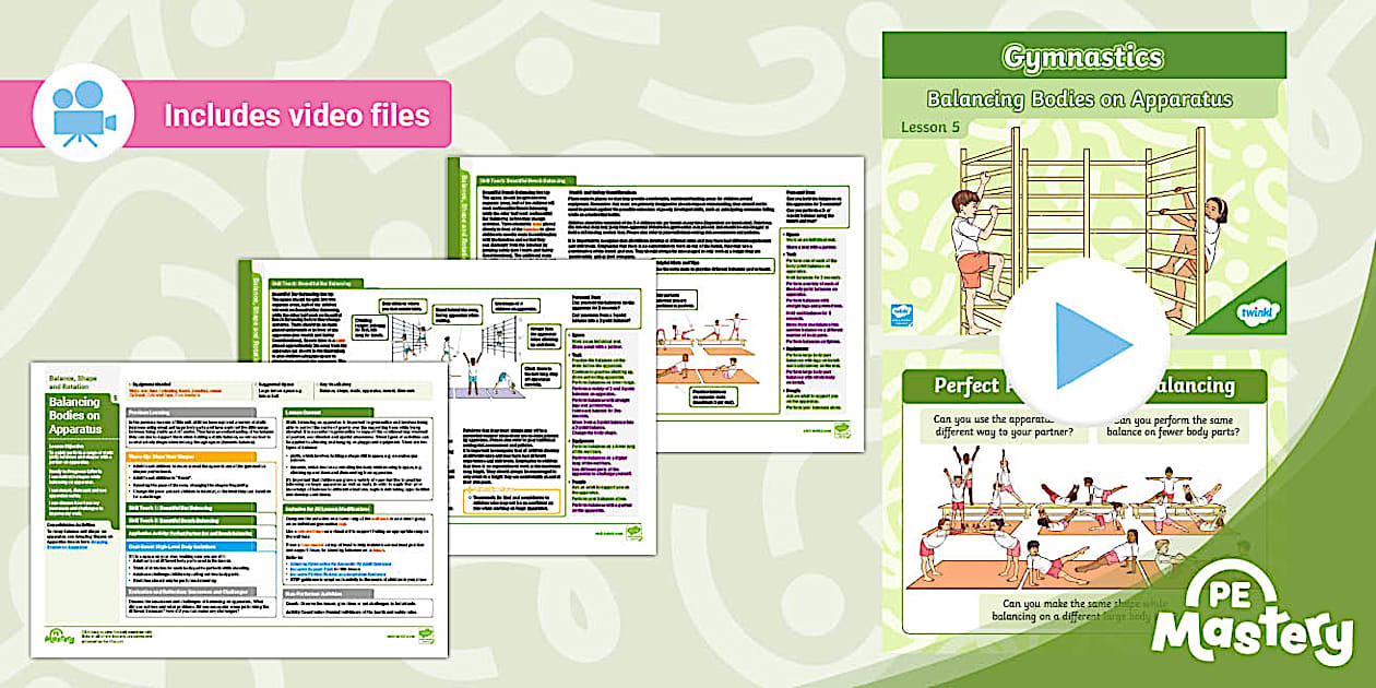 Stage 2 Balance and Shape: L5 - Balancing Bodies on Apparatus