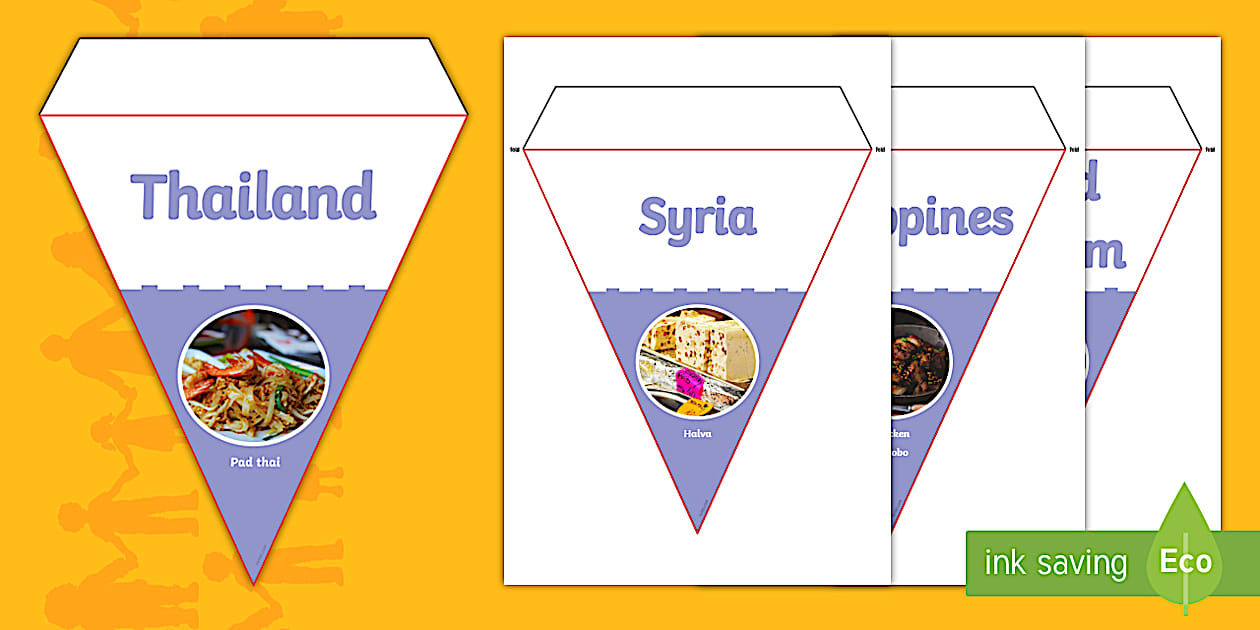 Harmony Week Traditional Food Display Bunting (Teacher-Made)