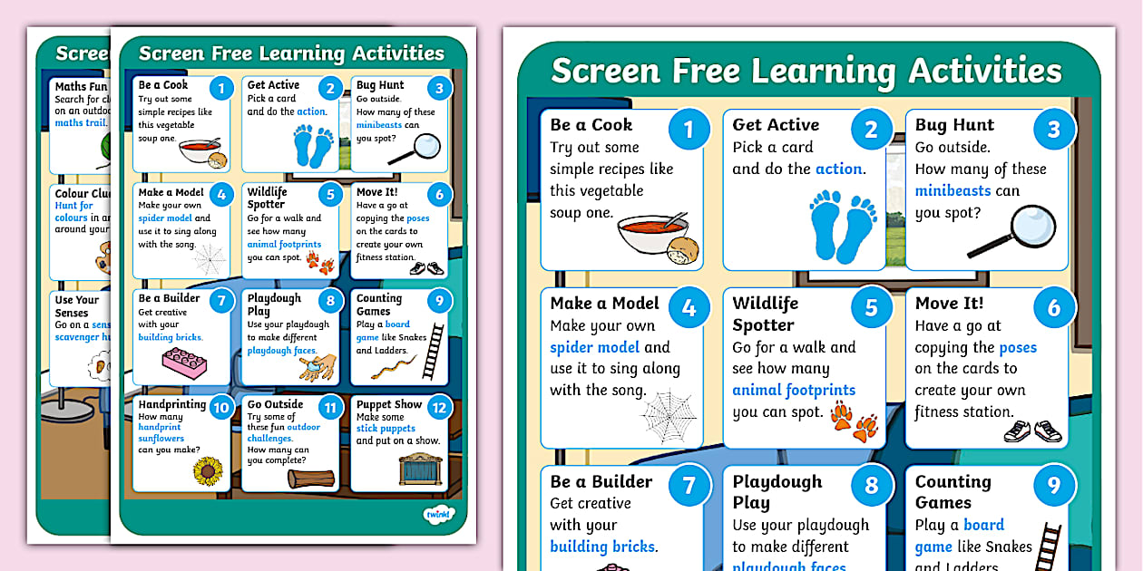 NZ Screen Free Learning Activities (ECE) (Teacher-Made)