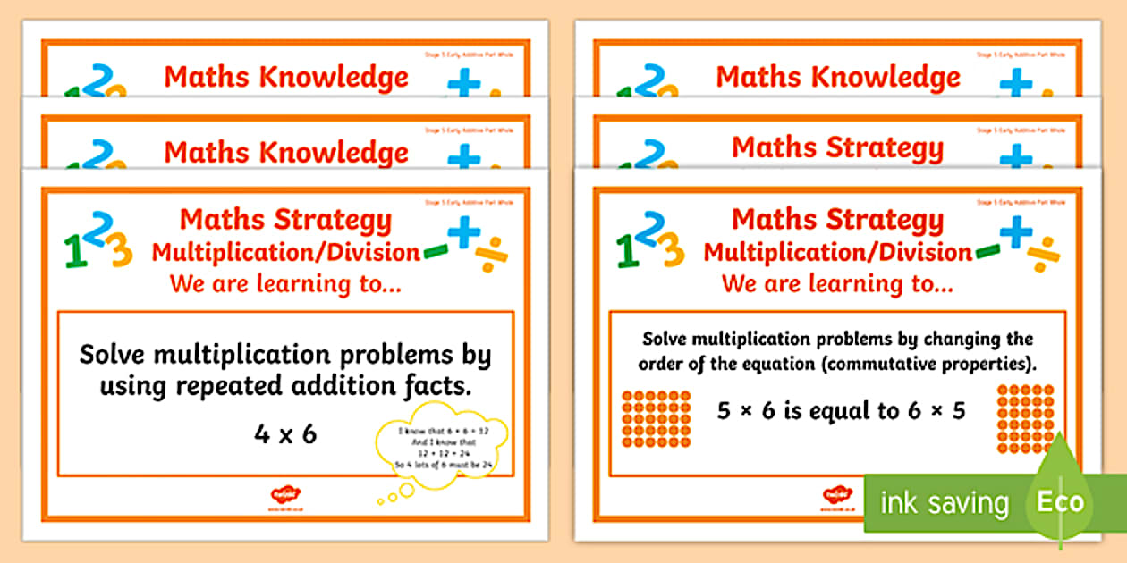 Multiplication/Division Stage 5 WALT Display Posters