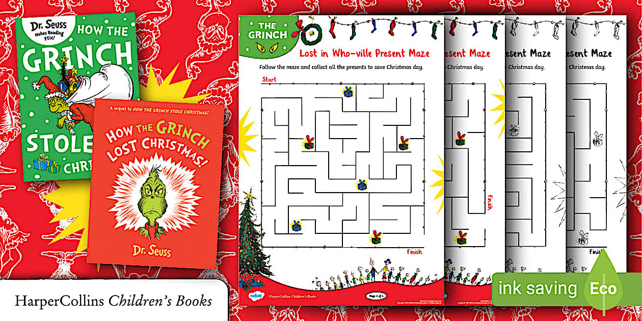 FREE! - The Grinch Maze Pack | How the Grinch Stole Christmas!