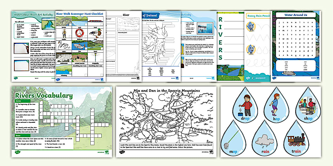 Northern Ireland Rivers-Themed Activity Pack | Summer