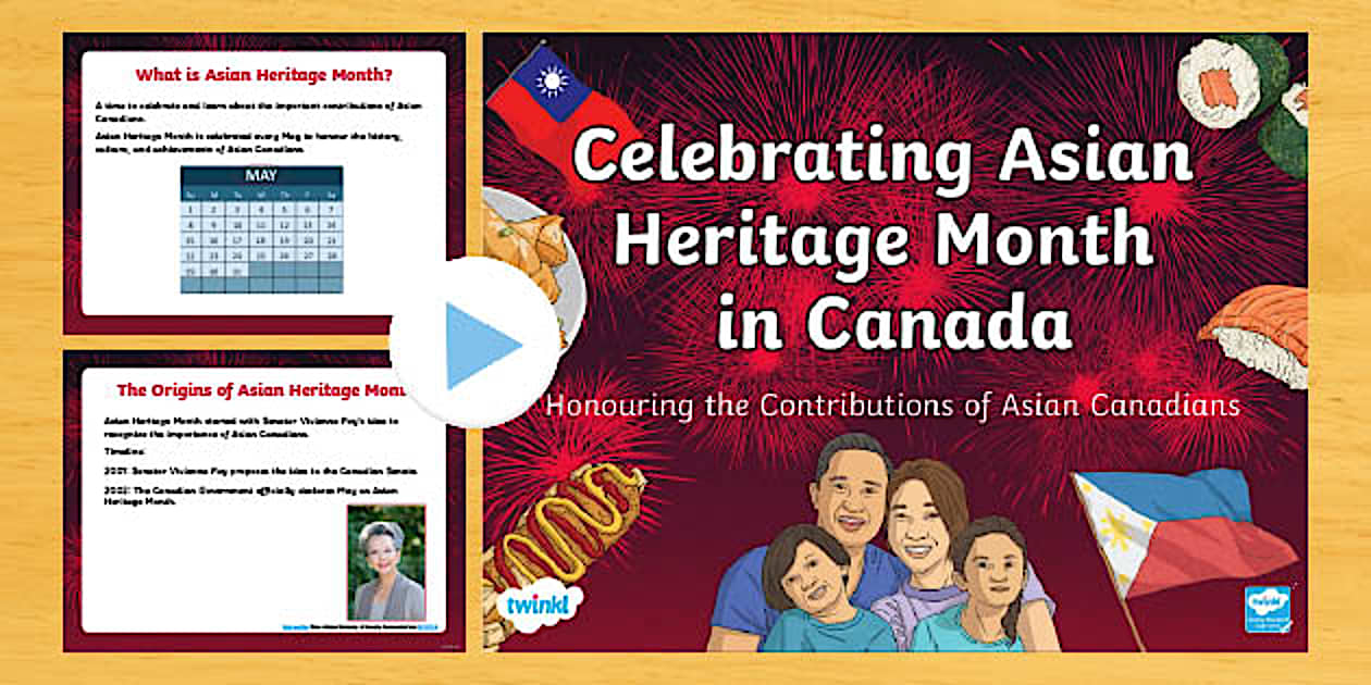 Celebrating Asian Heritage Month in Canada PowerPoint