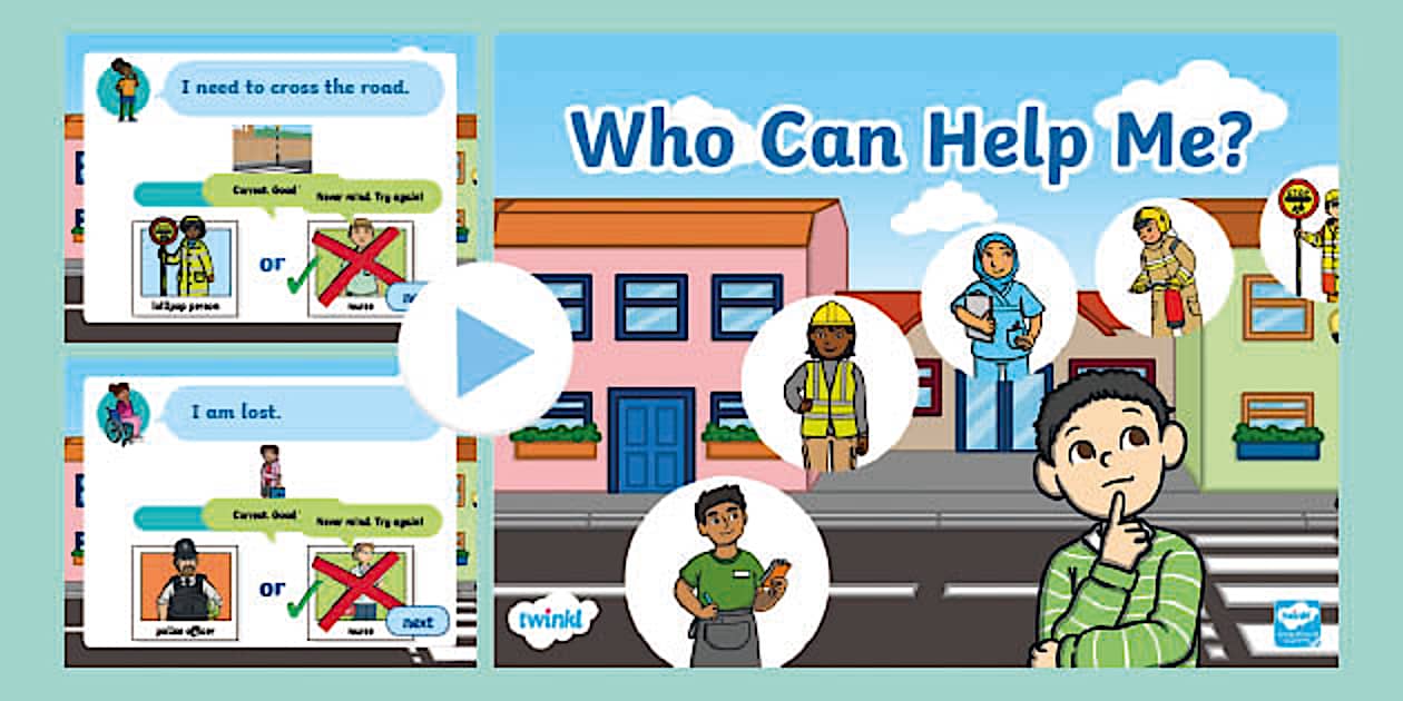 Who Can Help Me Interactive PowerPoint - Twinkl - KS1