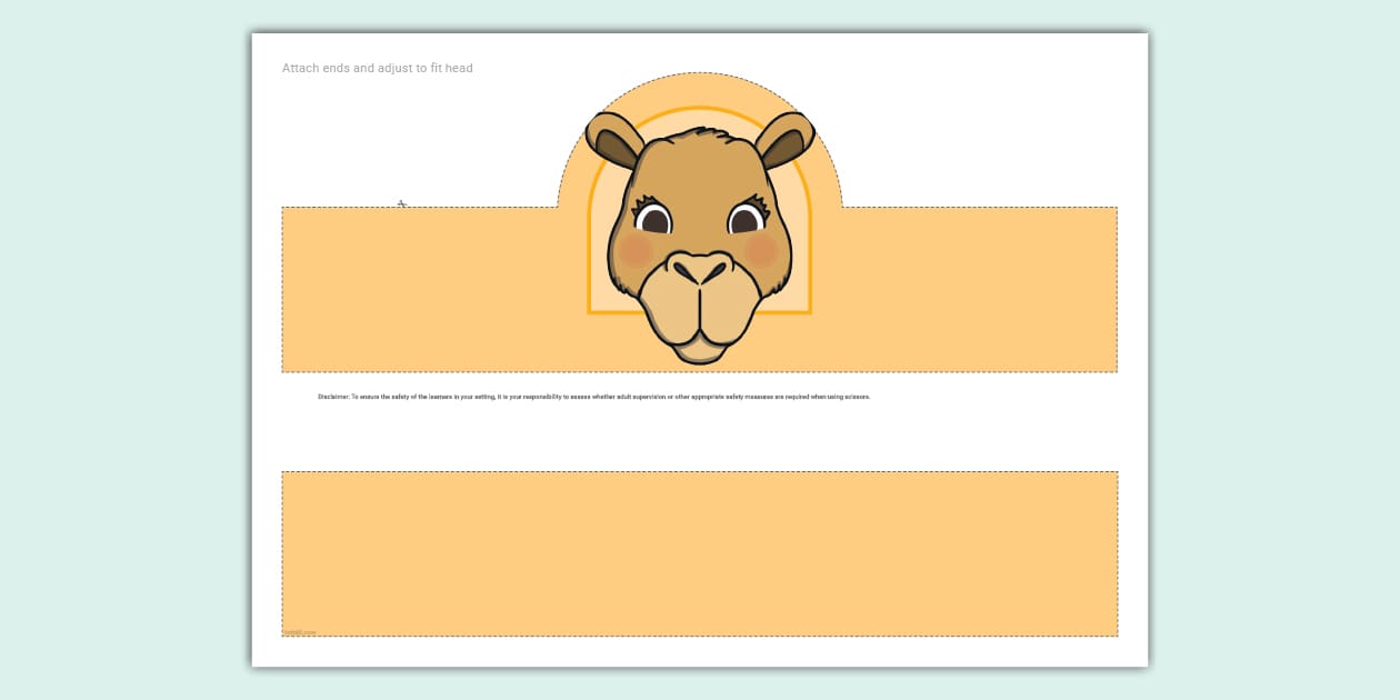 Camel Role-Play Headband (teacher made) - Twinkl