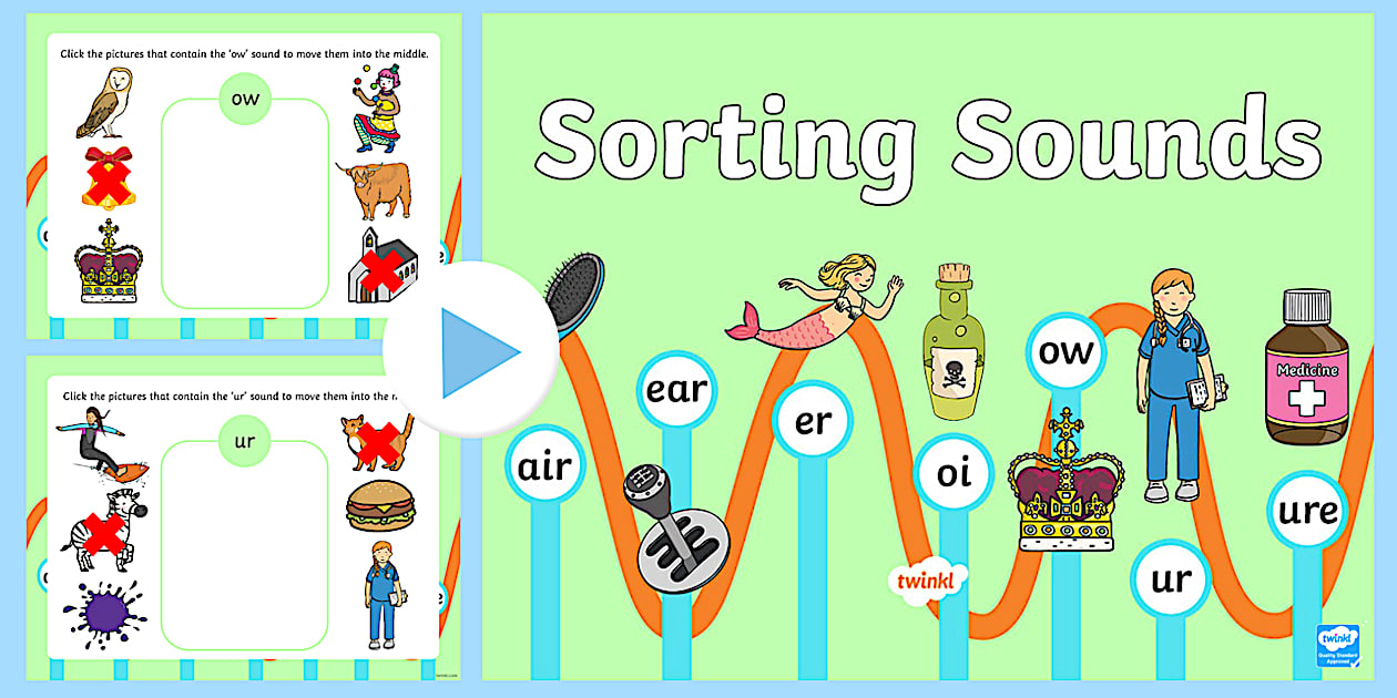 ur, ow, oi, ear, air, er, ure PowerPoint | Phonics | Twinkl