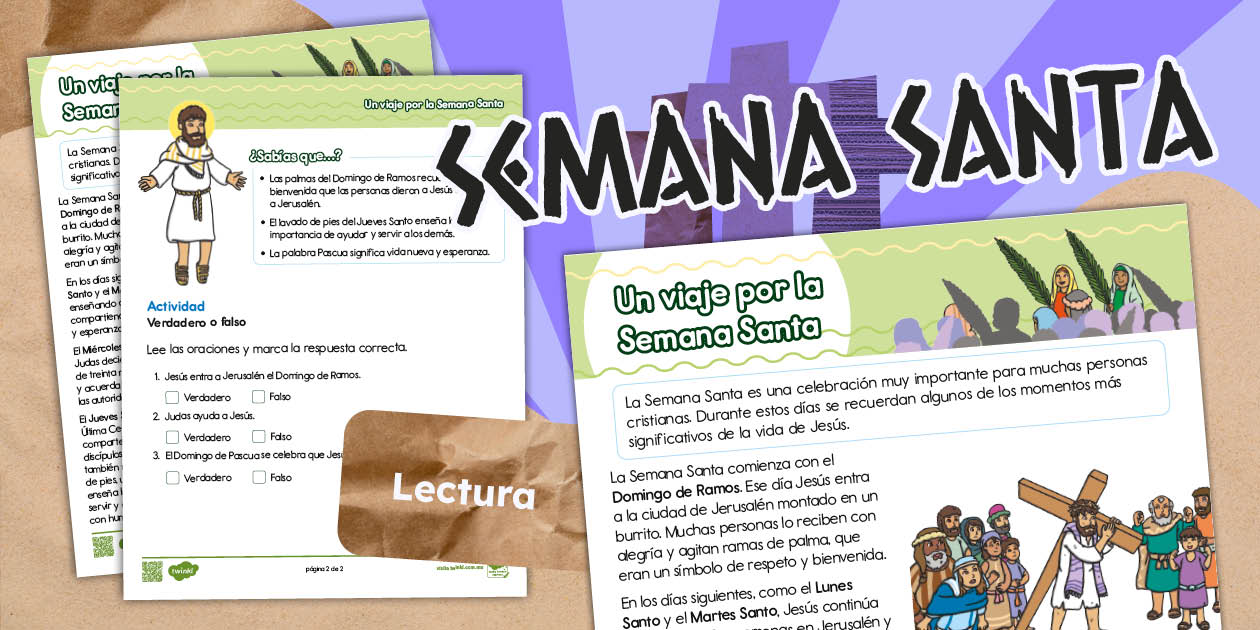 Lectura de comprensión: Un viaje por la Semana Santa
