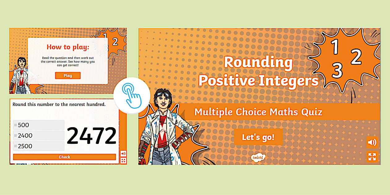 👉 Rounding Positive Integers Interactive Quiz - KS2 Revision