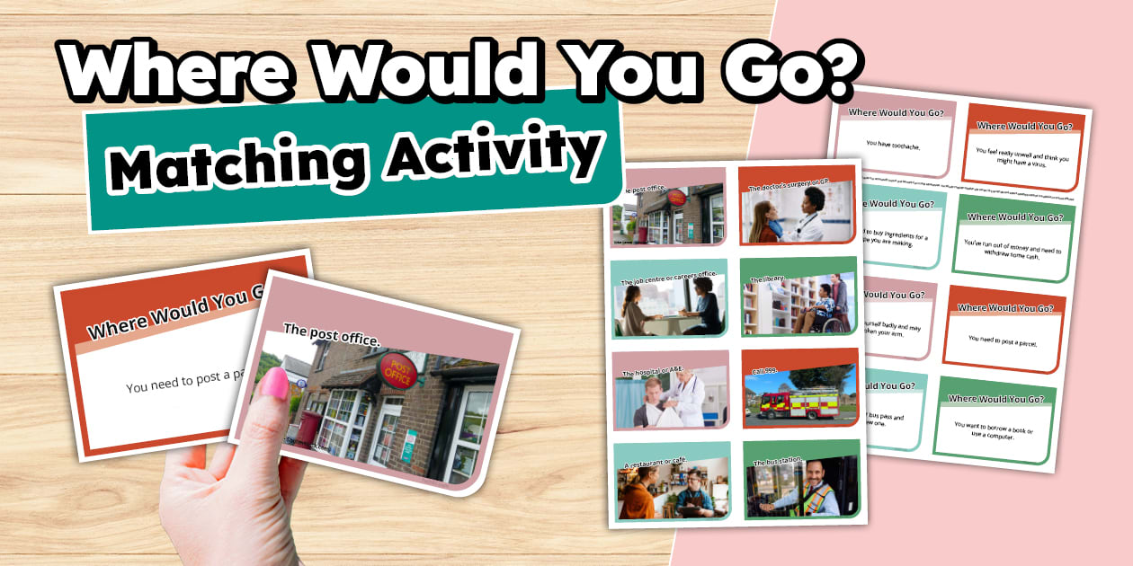 Life Skills Matching Activity for Learners