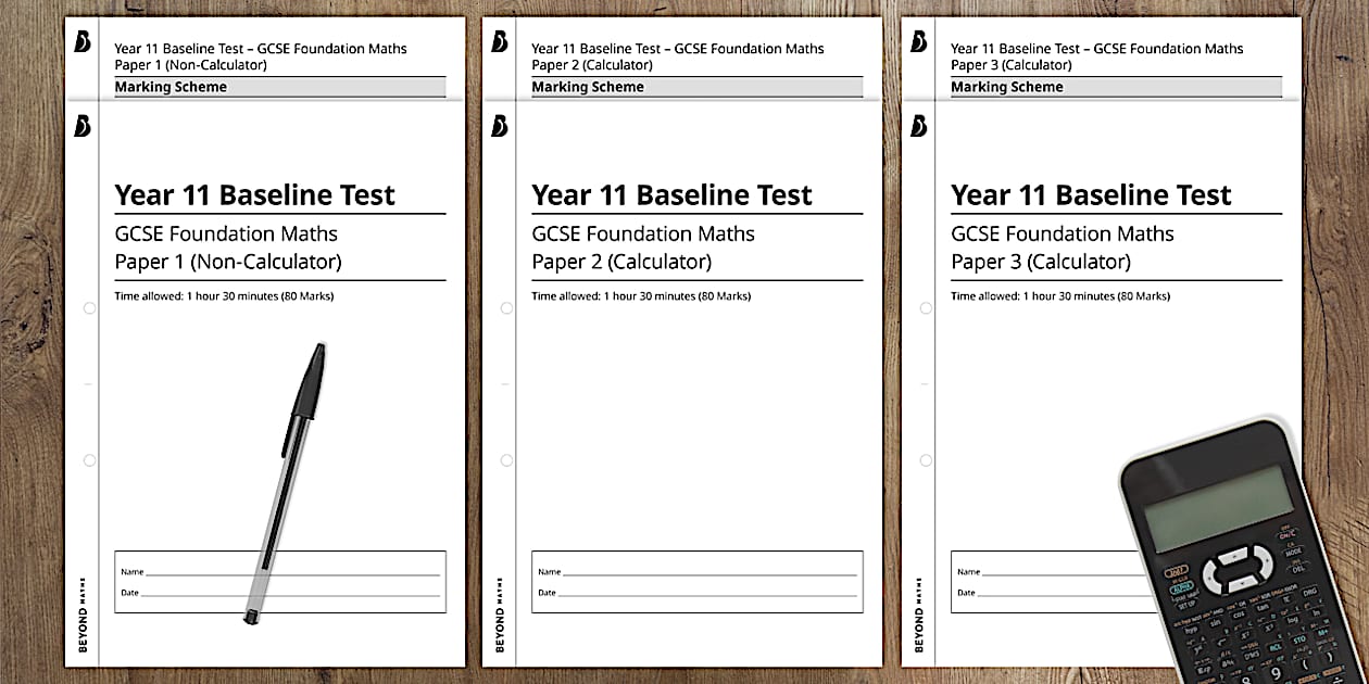 👉 Baseline Test - GCSE Foundation Maths | KS4 Maths | Beyond
