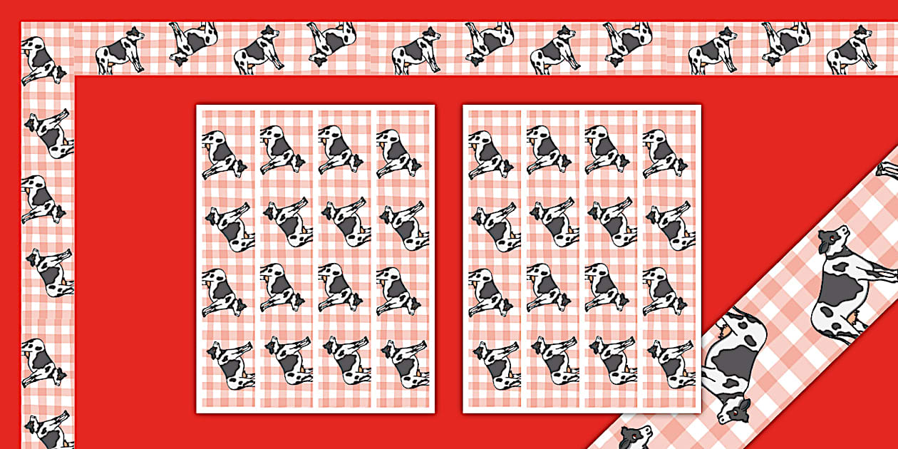 Down on the Farm Theme Bulletin Board Borders