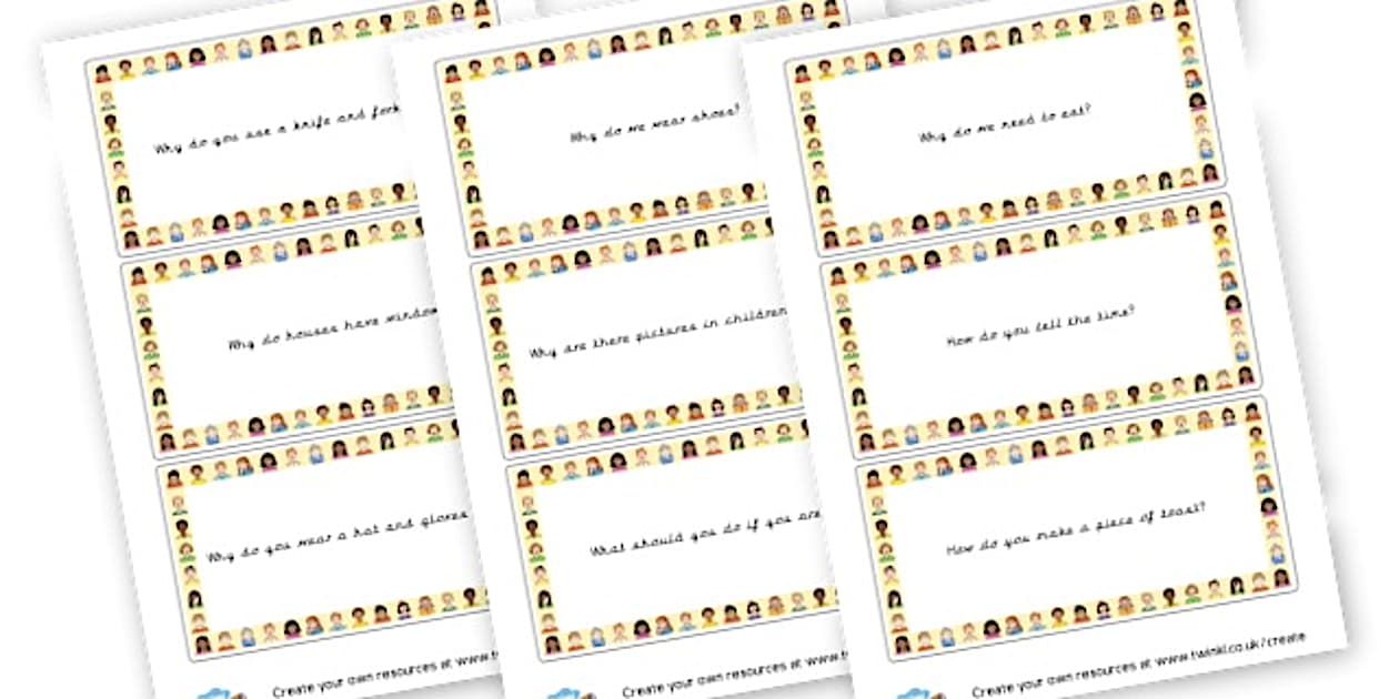 Question Word Cards (teacher made) - Twinkl