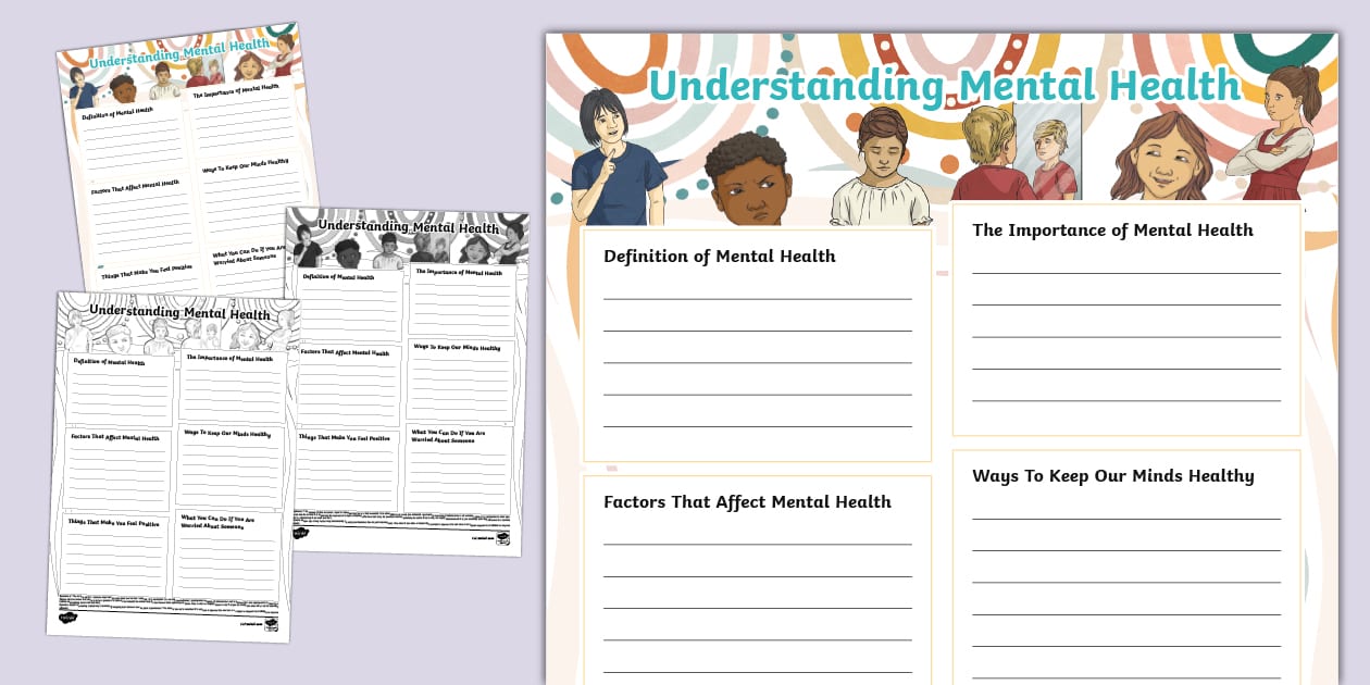 Mental Health Fact File Template - Twinkl Primary - Twinkl