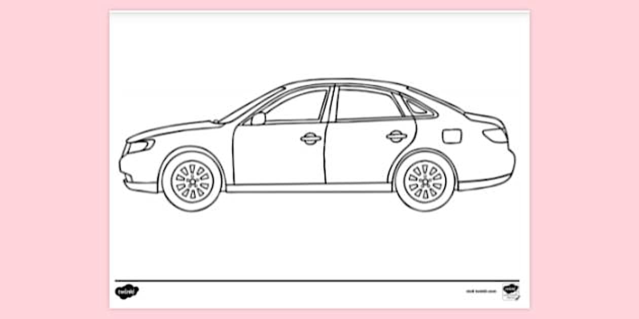 Car Colouring Sheet | Colouring Sheets (teacher made)