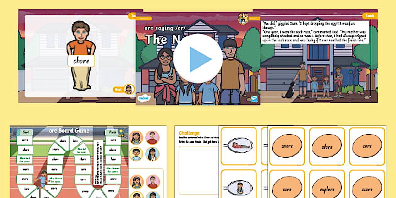 Phonics /or/ Lesson Pack | Level 5 Week 29 Lesson 1 - Twinkl