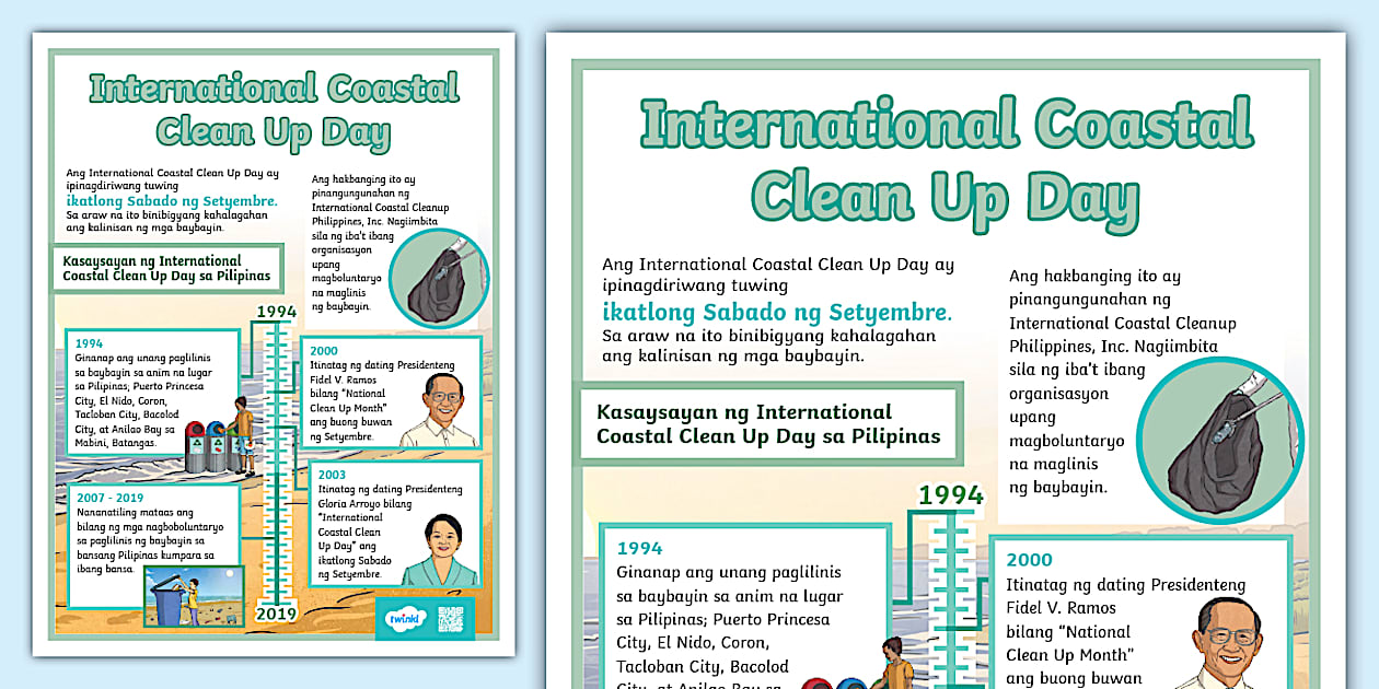 International Coastal Clean Up Infographic | Philippines | Twinkl