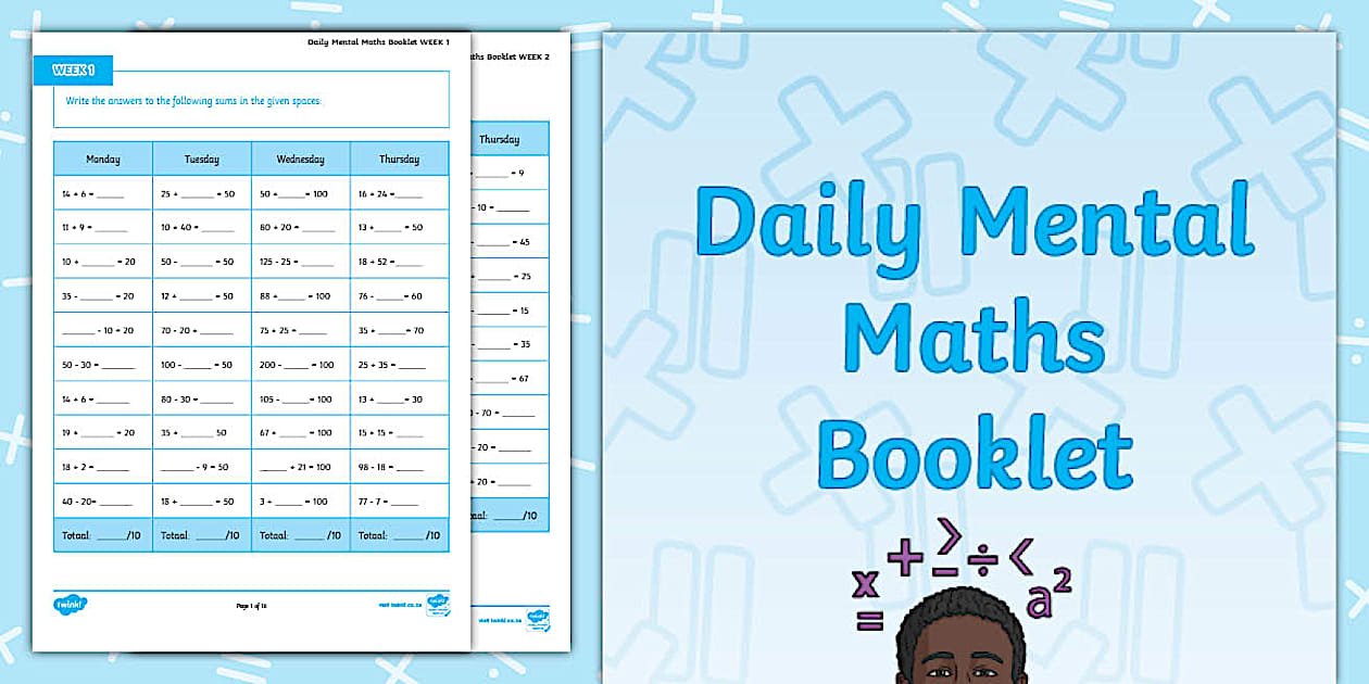 Daily Mental Maths Booklet (Hecho por educadores) - Twinkl