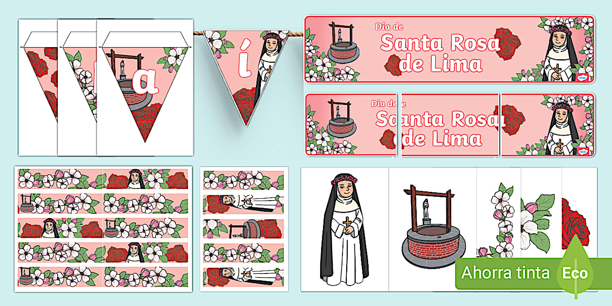 Mural de Santa Rosa de Lima | Twinkl (teacher made) - Twinkl