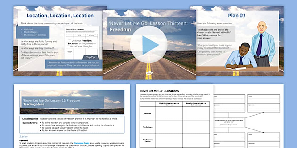 GCSE Never Let Me Go Lesson 13: Freedom Lesson Pack - Twinkl