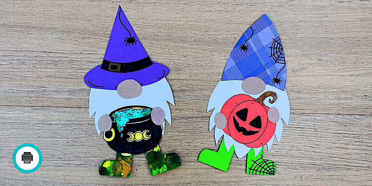 Halloween Gonk Paper Craft | Halloween Crafts - Twinkl