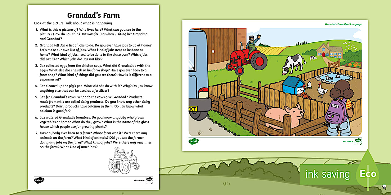 Grandad's Farm Oral Language Activity (Teacher-Made)