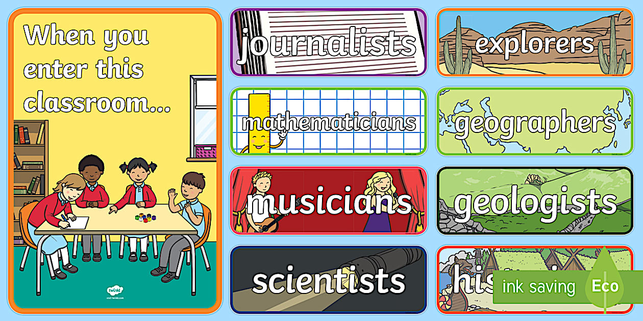 Editable When You Enter this Classroom Display Pack - Twinkl