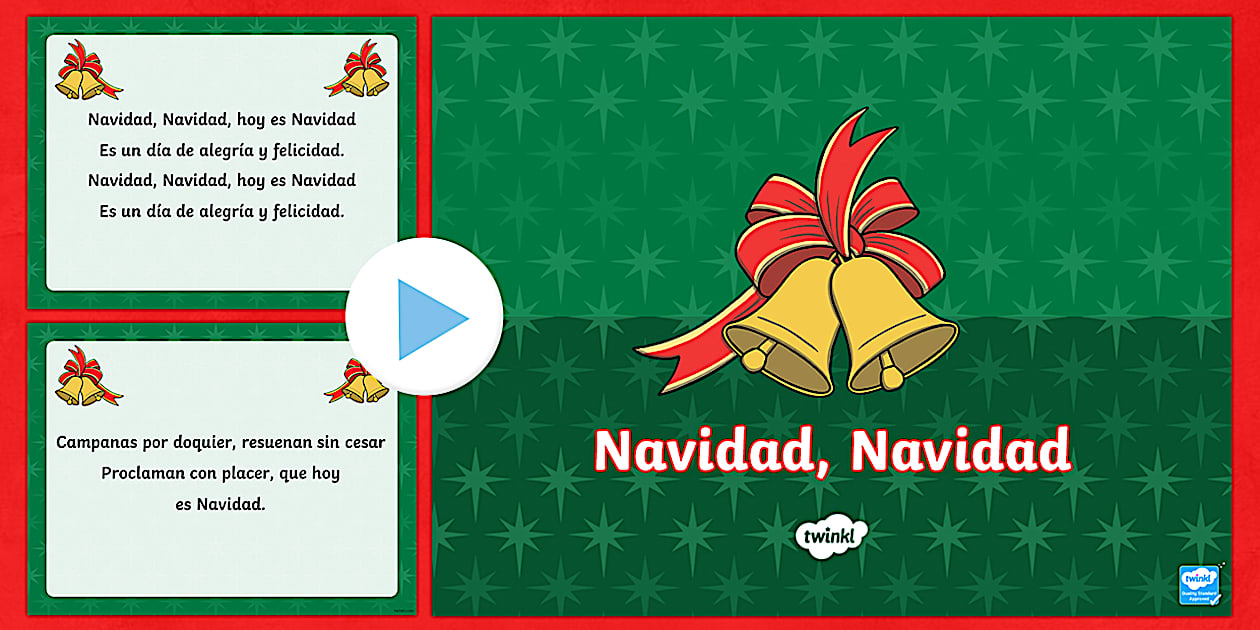 Jingle bells lyrics | Kindergarten Spanish songs | Twinkl