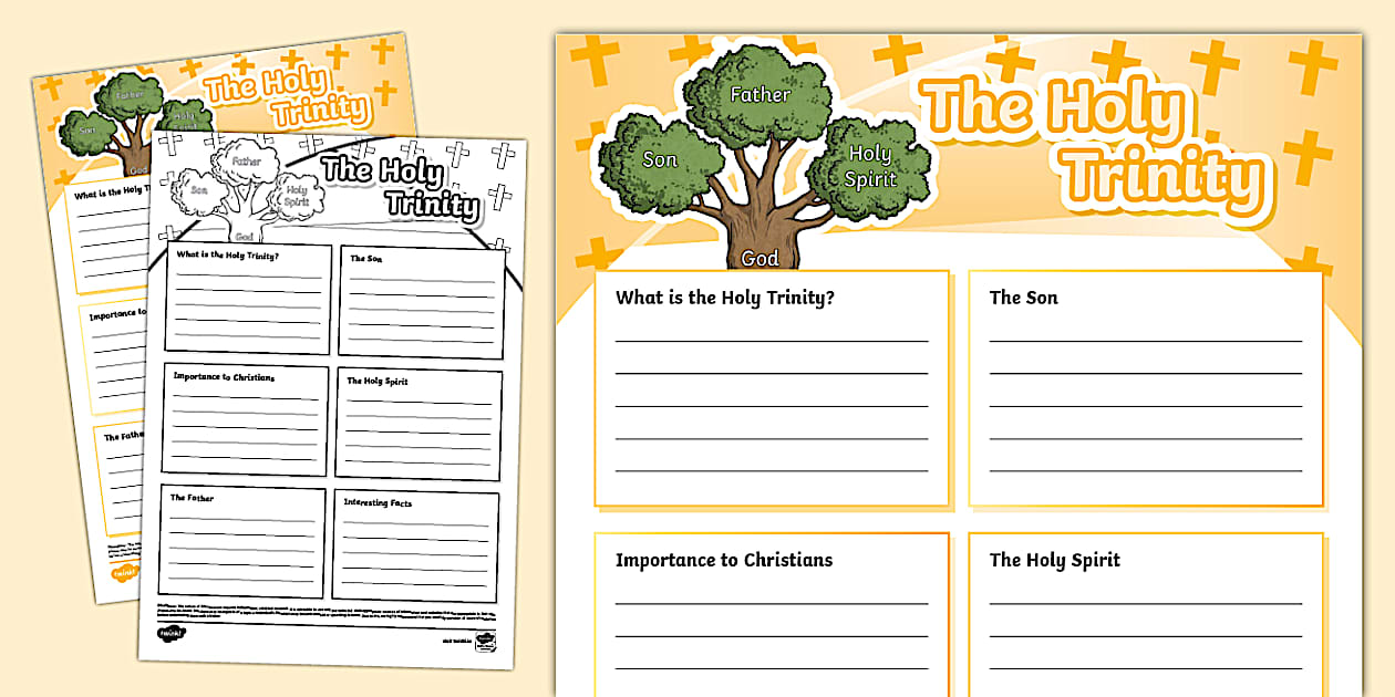 The Holy Trinity Fact File Template (teacher made) - Twinkl
