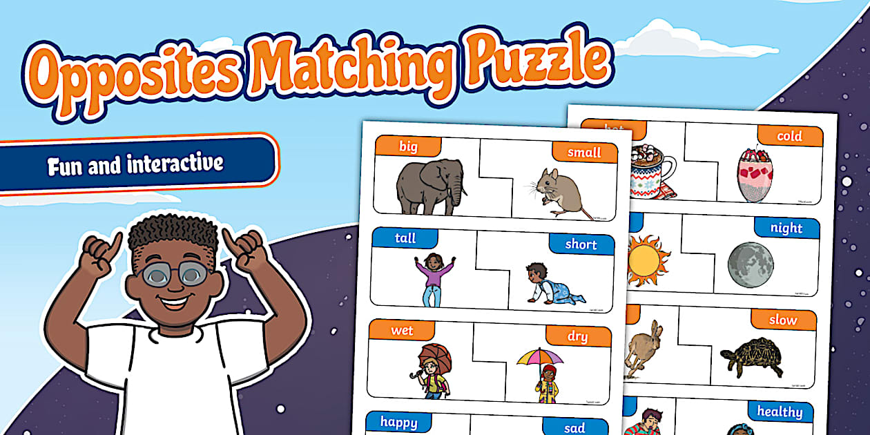 Foundation Phase - Life Skills - Opposites - Matching Puzzle (CAPS Aligned)