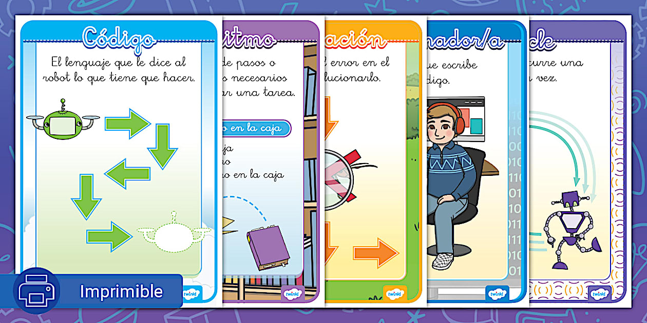 Pósters: Codificación y robótica - Twinkl