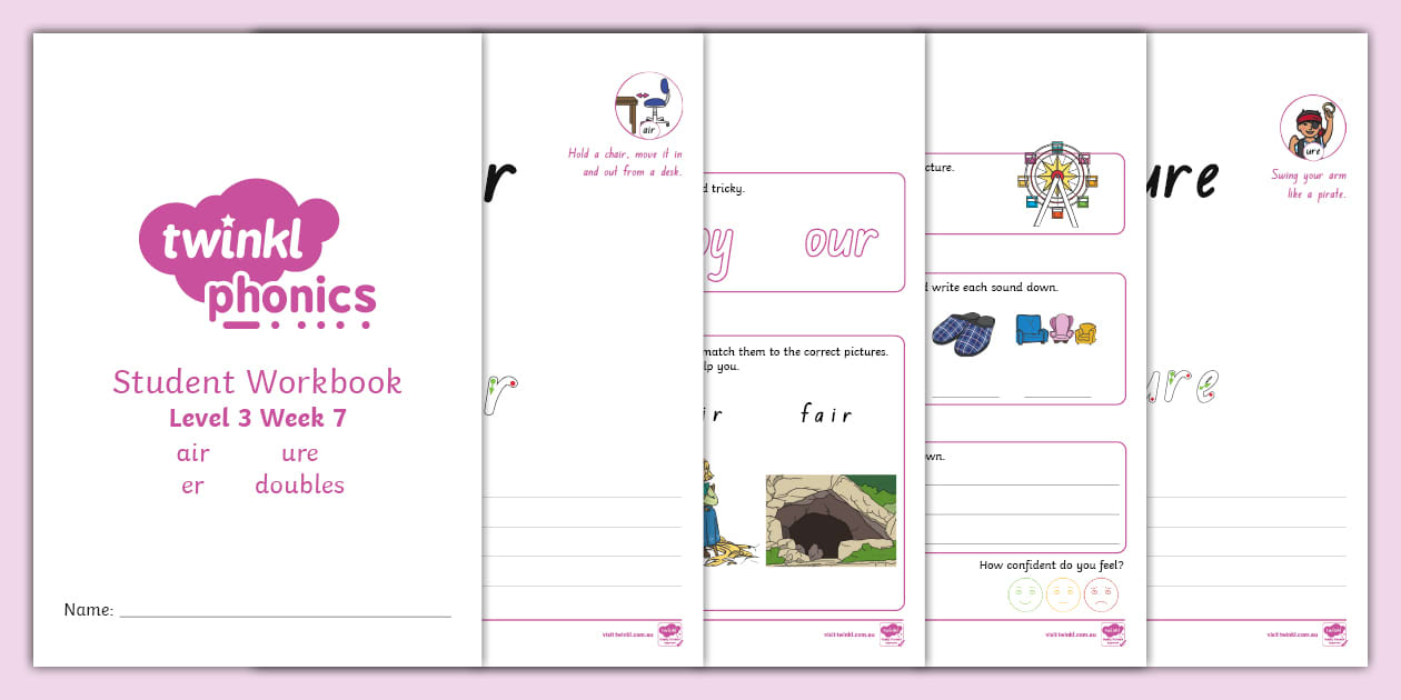 Twinkl Phonics Level 3 - Week 7 Workbook