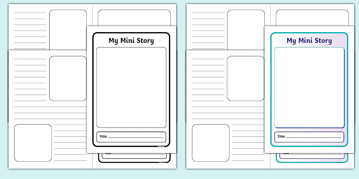 Create a Story Book Template (l'enseignant a fait) - Twinkl