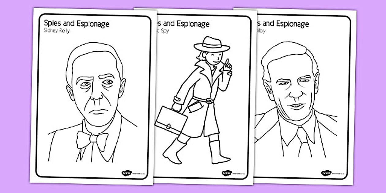 Spies and Espionage Colouring Pack - Twinkl