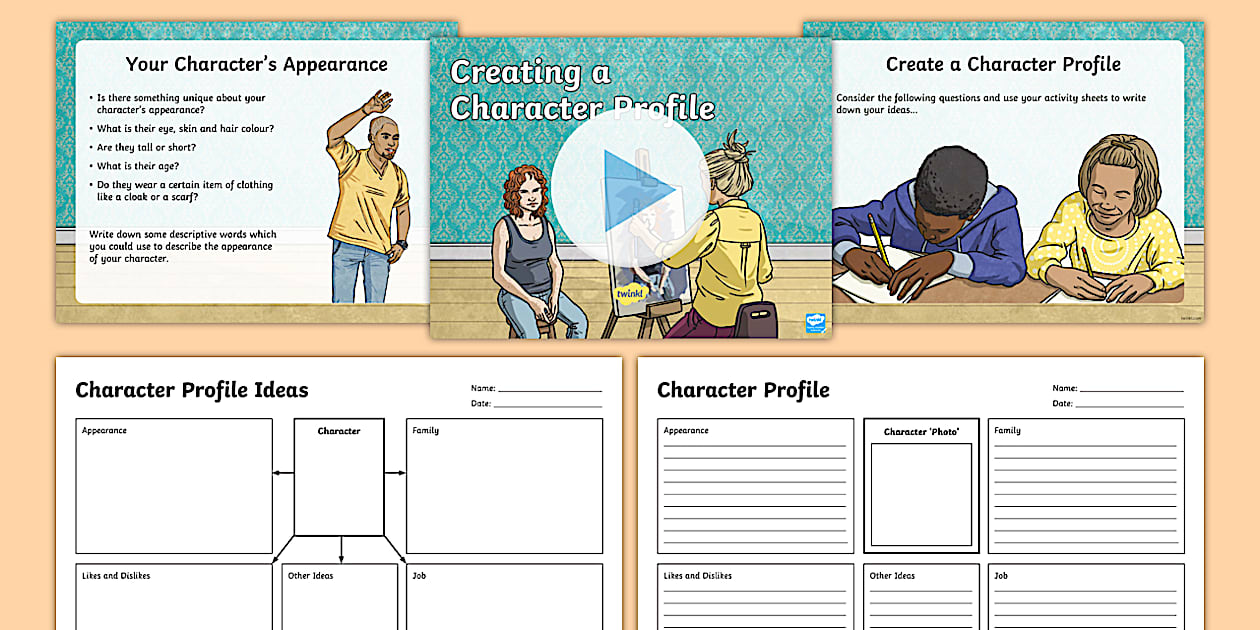 Creating a Character Profile PowerPoint Pack - Twinkl