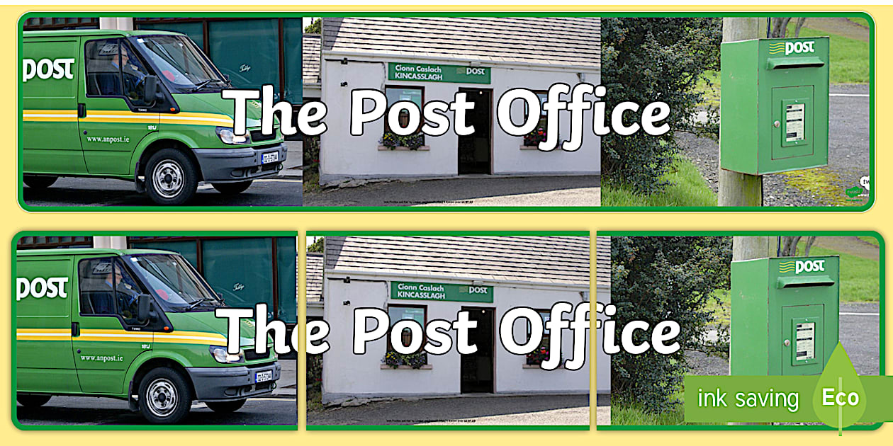 The Post Office Aistear Photo Display Banner (Teacher-Made)