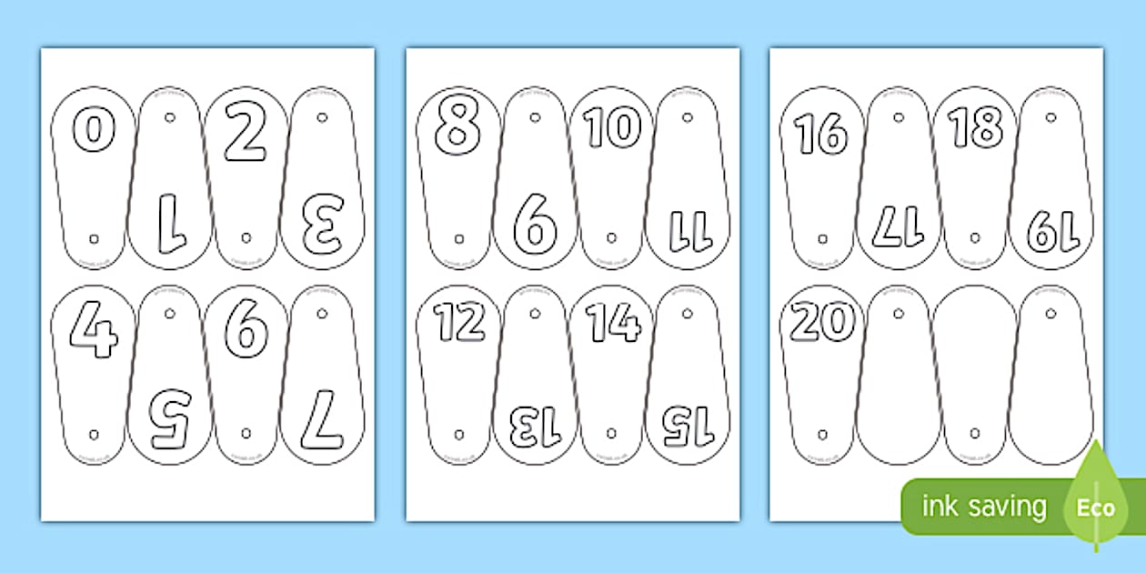 Number Fans to 20 - Primary Resources (Teacher-Made)
