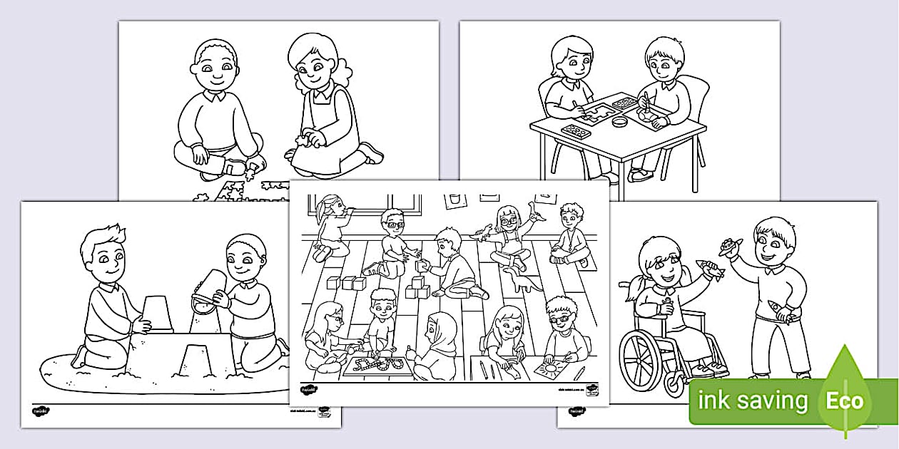 Caring and Respectful Relationships Colouring Sheets